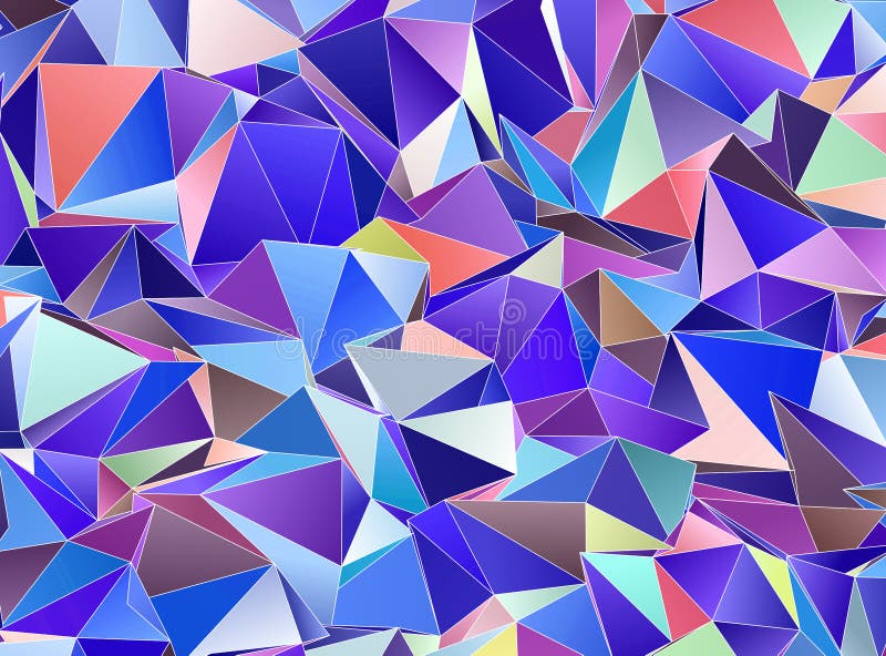 Triangles, Abstract Background. Design Wallpaper Stock Illustration ...