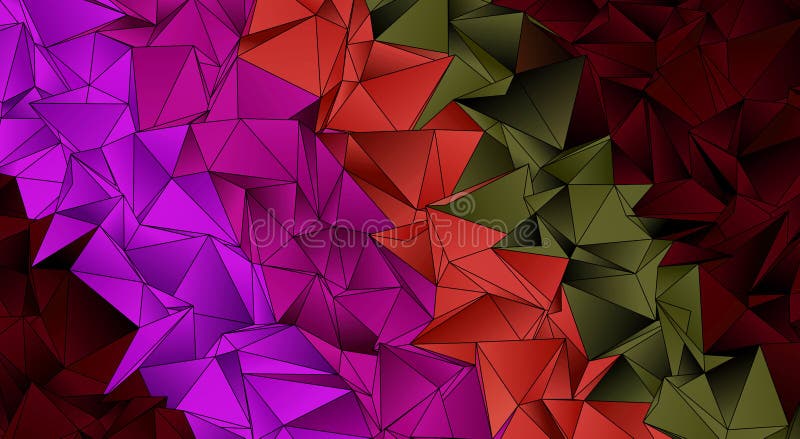 Polygonal Geometrical Texture, 3D Stock Photo - Image of commercial ...