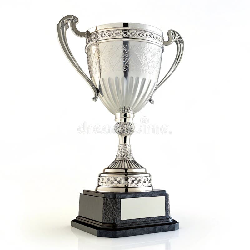 3D Trophy Isolated on Transparent Background Stock Illustration ...