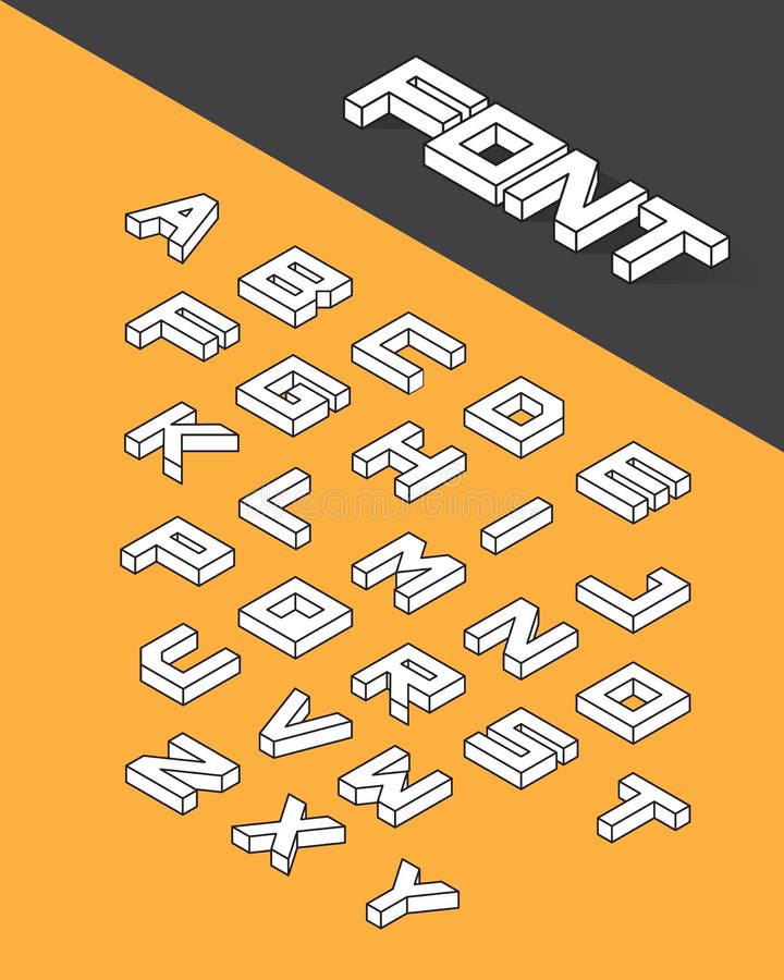 3d type font stock illustration. Illustration of dimensional - 75018326