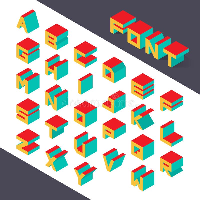 3d type font stock illustration. Illustration of collection - 75018356