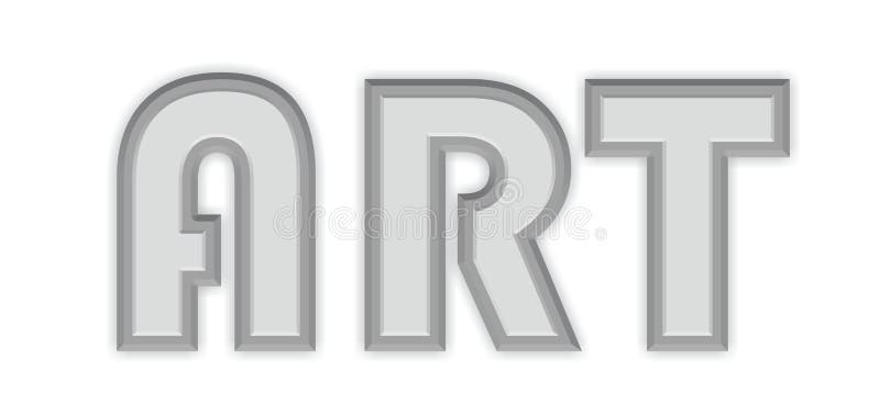 3d Typography art design stock vector. Illustration of icon - 262441241