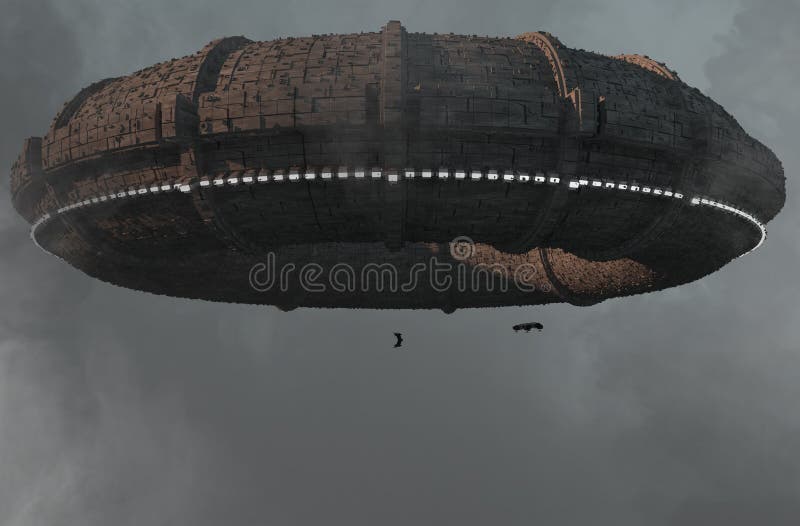 3d UFO stock illustration. Illustration of rendering - 32737243