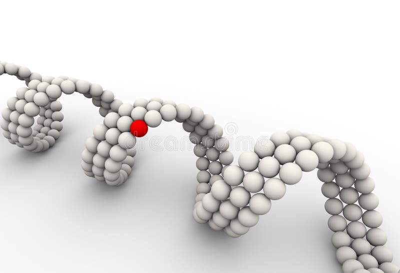 3d Unique Molecular Dna Element Stock Illustration - Illustration of ...