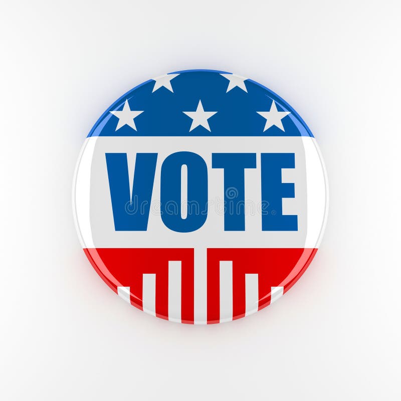 3d usa vote button stock illustration. Illustration of icon - 75230135