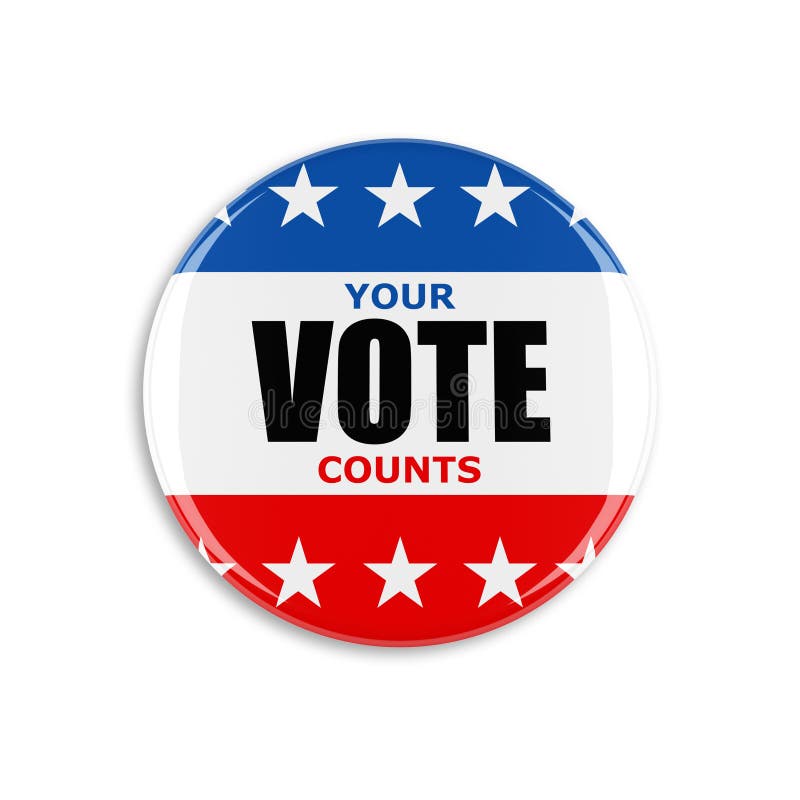 3d usa vote button stock illustration. Illustration of icon - 75230135