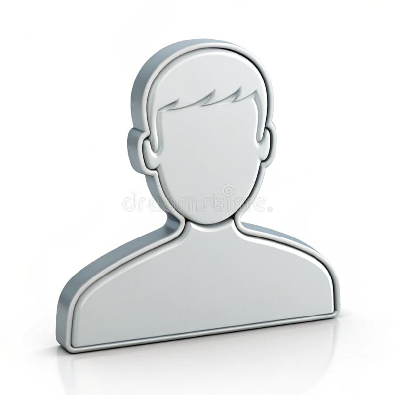 3D user avatar icon stock illustration. Illustration of network - 357631924