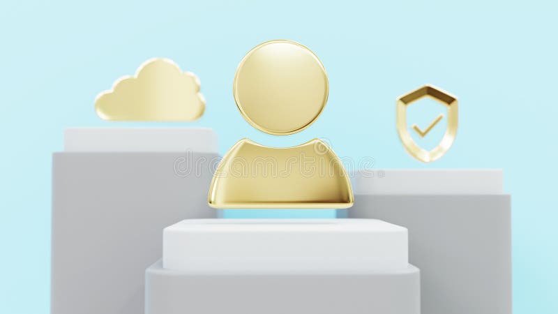 User Gold Person Icon Stock Illustrations – 807 User Gold Person Icon ...