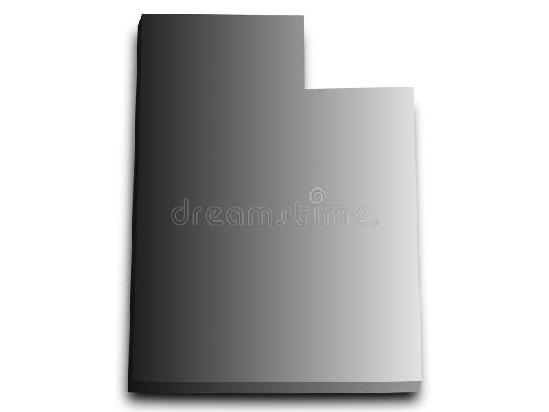 3d Utah Map. 3d Map of Utah State with Color Stock Illustration ...