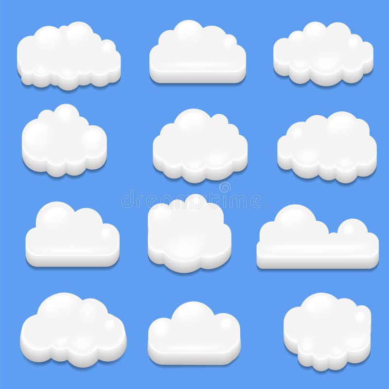 3d vector - Abstract cloud stock vector. Illustration of design - 47204485