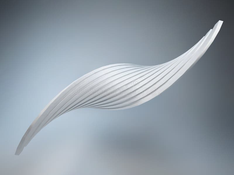 3d Vector Abstract Object, Smooth Shape Stock Vector - Illustration of ...