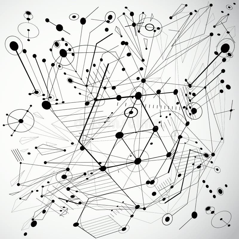 3d Vector Bauhaus Abstract Gray Background Made with Grid and Ge Stock ...