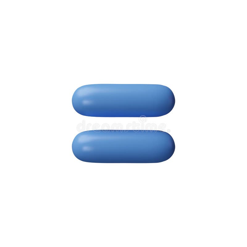 3D Vector Blue Equal Sign for Equations and Calculations. Mathematical ...