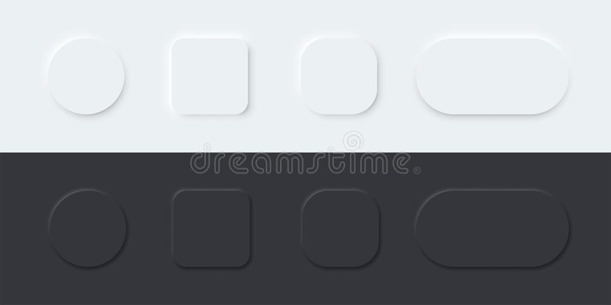 Neumorphic Rectangle Stock Illustrations – 133 Neumorphic Rectangle ...