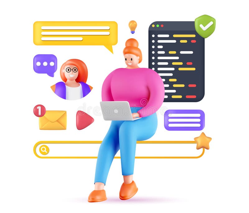 3d Person Developer Stock Illustrations – 649 3d Person Developer Stock ...