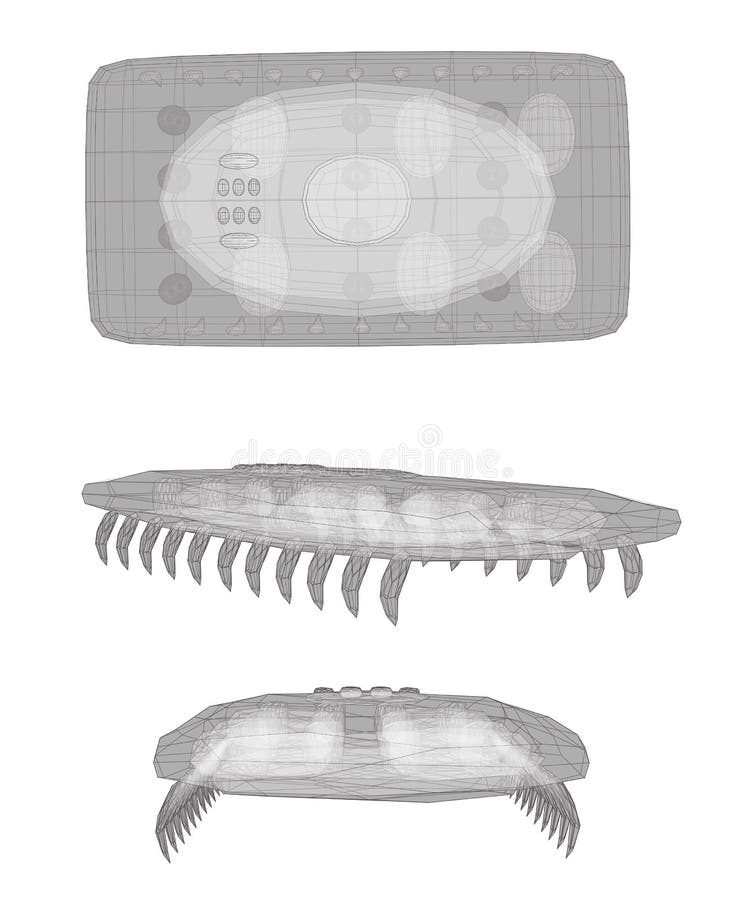 3d Vector Chip Set for Computer Stock Vector - Illustration of computer ...