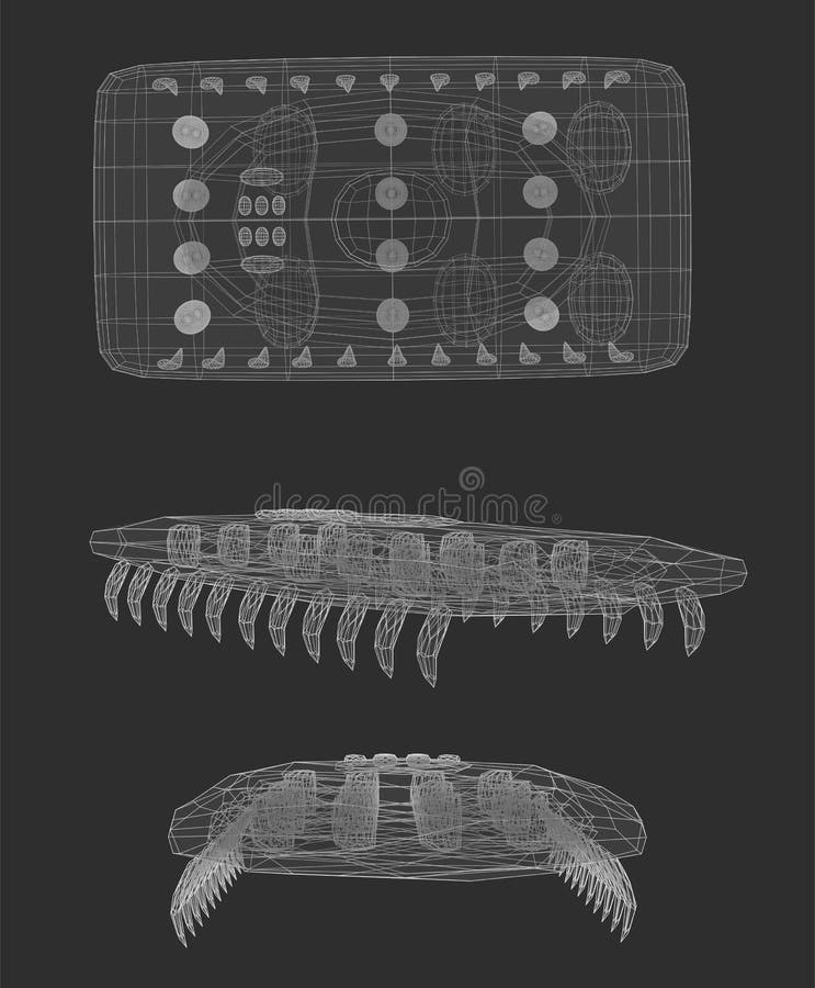 3d Vector Chip Set for Computer Stock Vector - Illustration of data ...