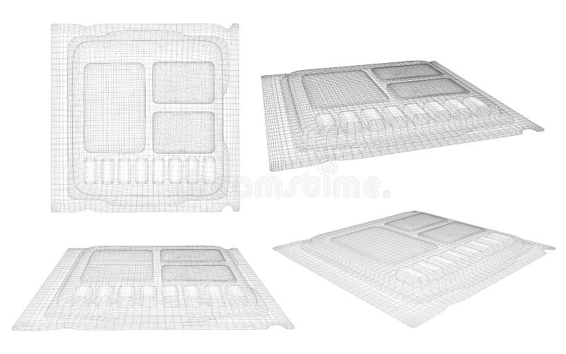3d Vector Chip Set for Computer Stock Vector - Illustration of creation ...