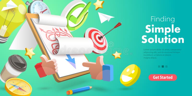 Simplification Concept Vector Illustration Stock Illustrations – 512 ...