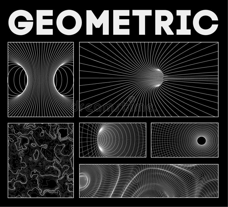 3D Vector Graphic Cyberpunk Abstract Background Line Poster Design ...