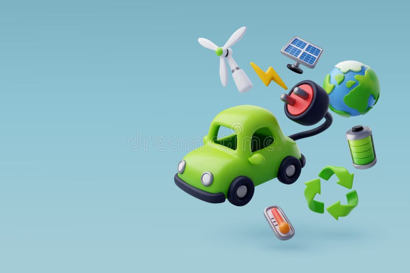 3d Vector Green Energy Icon Set, Green Energy, Clean Energy ...