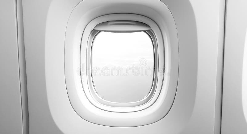 3d Vector Illustration Airplane Window View Sky Inside Stock Photos ...