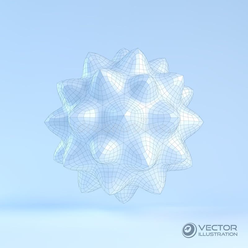 3D vector illustration stock vector. Illustration of geometry - 37255627