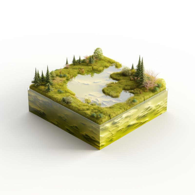Miniature Pond and Meadow: Nature-inspired Abstraction in 3d ...