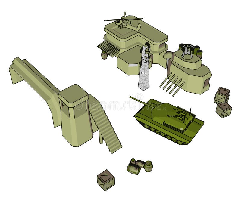 Military Base Illustration Stock Illustrations – 776 Military Base ...