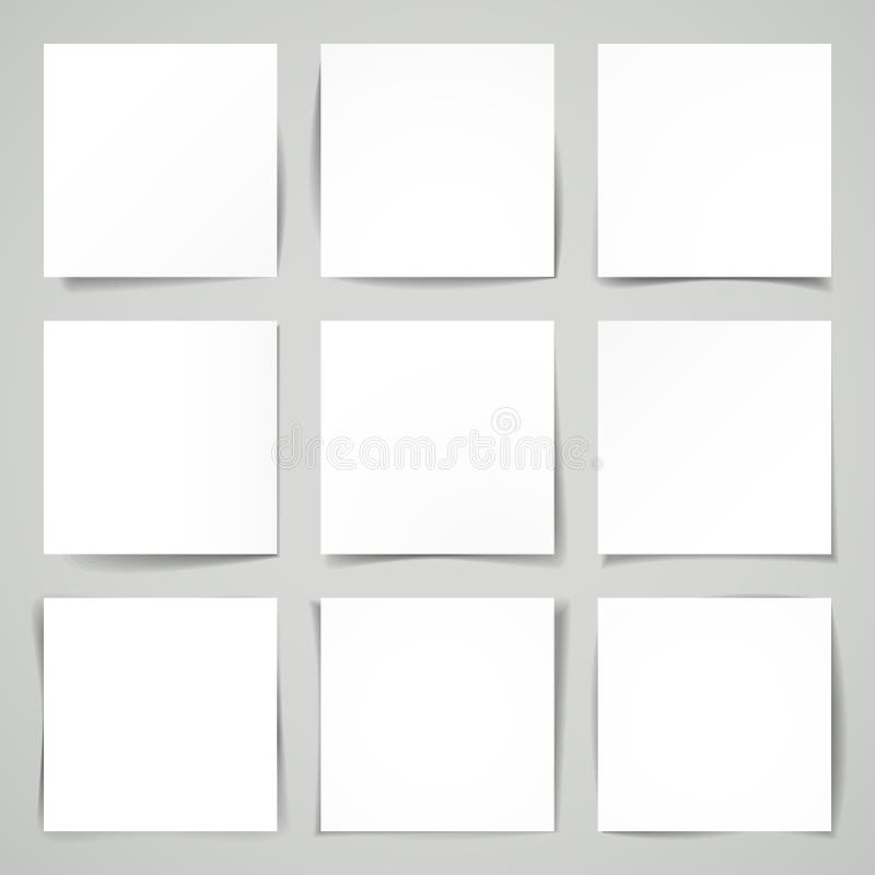 Note Paper Sheet with Squares Stock Vector - Illustration of grid ...
