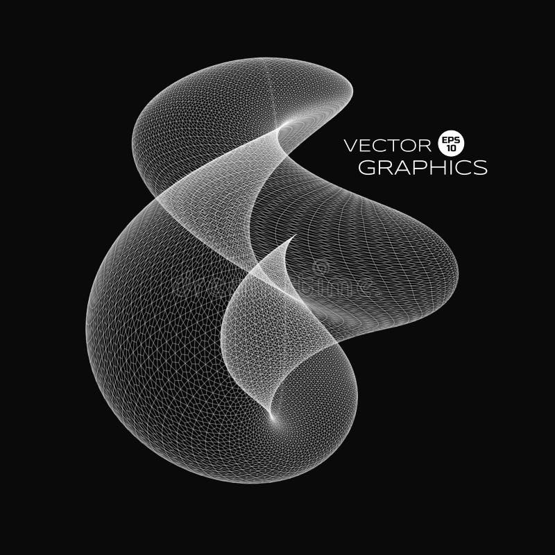 3d vector object stock vector. Illustration of data, abstract - 88942040