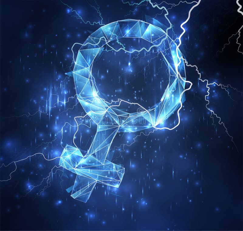 3d Vector Object on a Background of Blue Sky. Lightning and Thunder ...