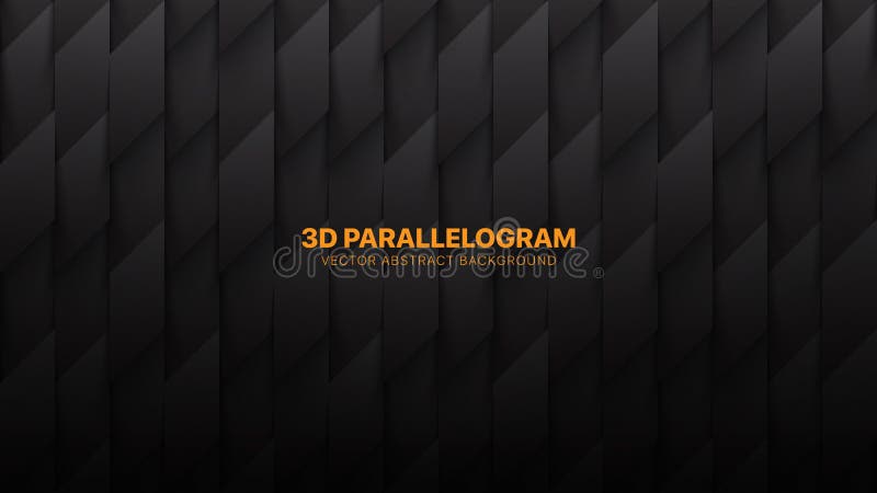 3D Vector Parallelograms Pattern Conceptual Abstract Dark Background ...