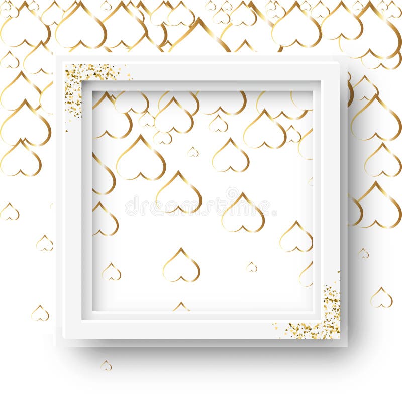 3d Vector Realistic Square Frame Stock Vector - Illustration of blank ...