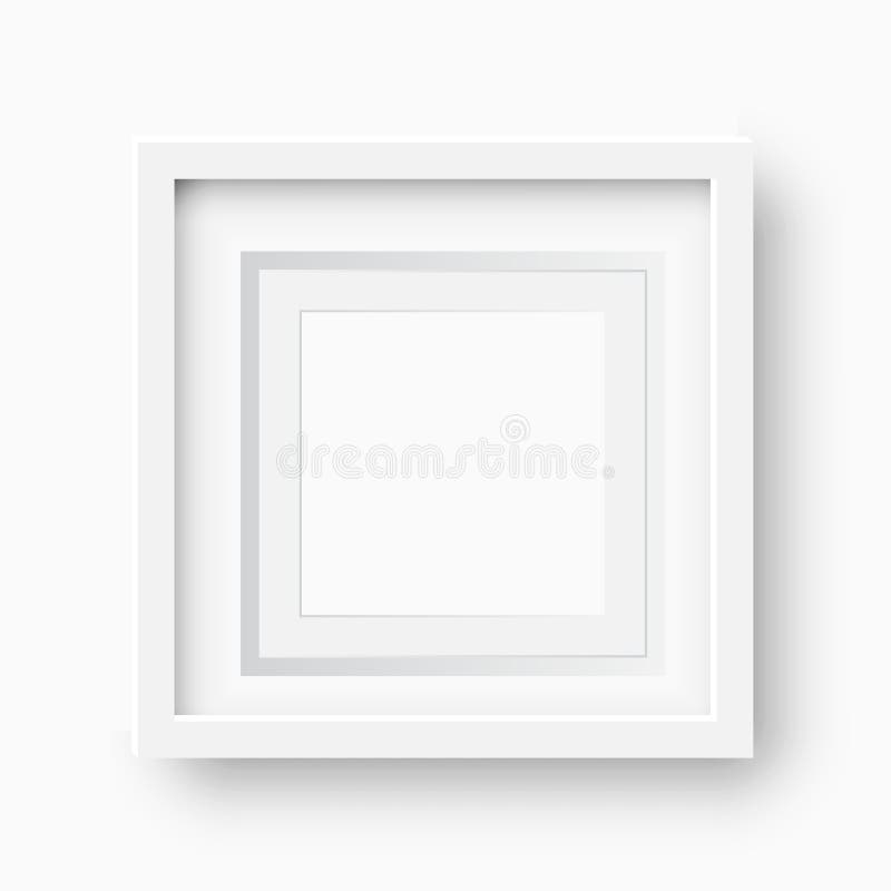 3d Vector Realistic Square Frame Stock Vector - Illustration of layout ...