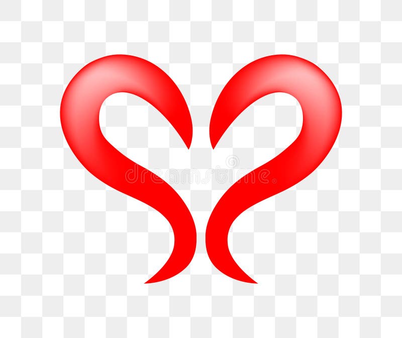 3D Vector Red Heart, Vector Element. Stock Vector - Illustration of ...