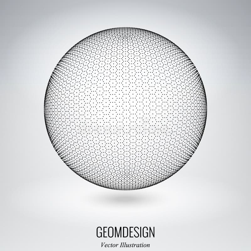 3d vector sphere stock vector. Illustration of line, digital - 88070982