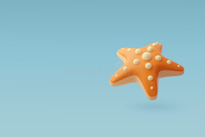 3d Vector StarFish, Summer Journey, Time To Travel Concept Stock Vector ...