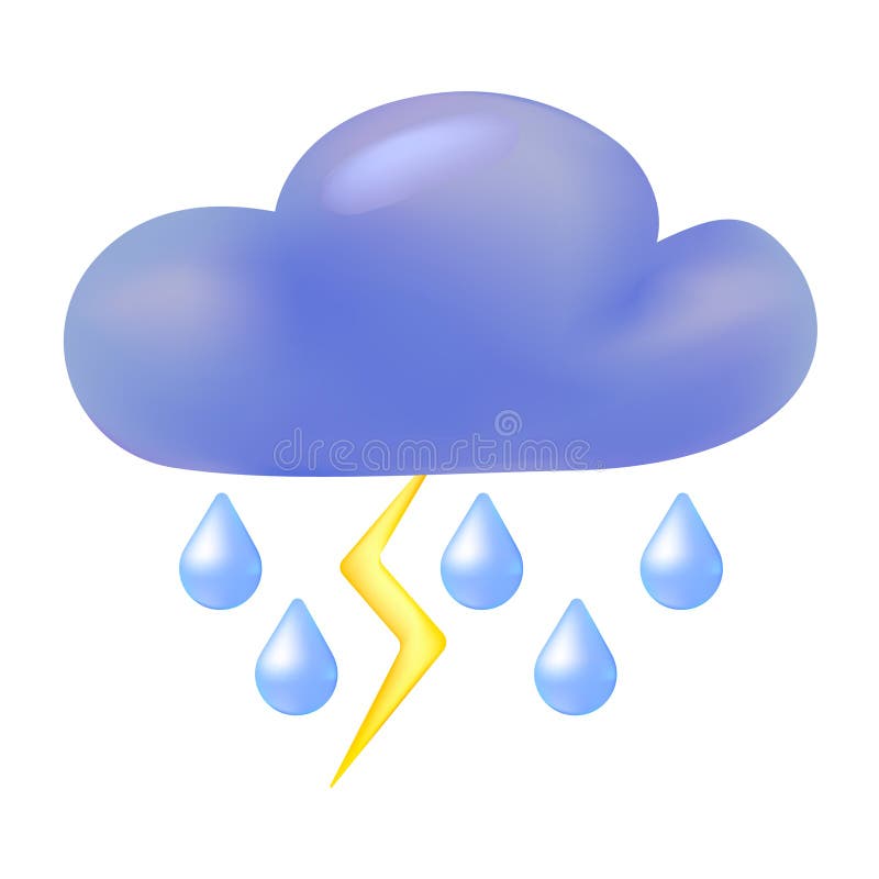 3d Cartoon Thunderstorm Stock Illustrations – 537 3d Cartoon ...
