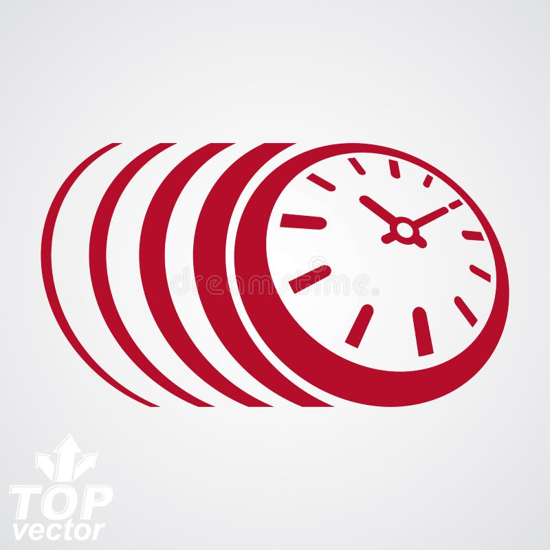3d Vector Timer, Eps8 Clear Vector Illustration. Time Runs Fast Stock ...