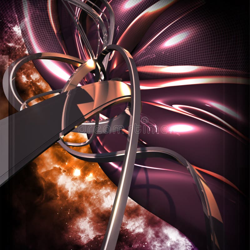 3d Vector Wave Lines Pattern Smooth Curve Flowing Dynamic White Light
