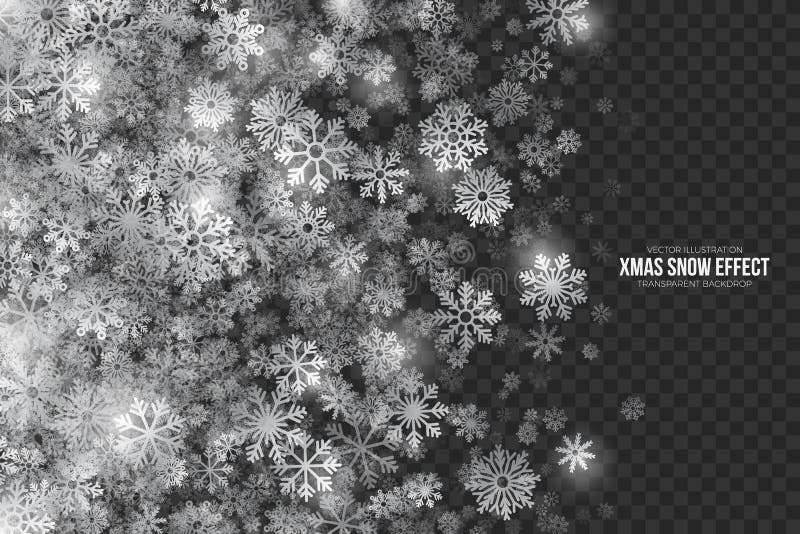 3D Vector Xmas Snow Effect stock vector. Illustration of season - 102823903