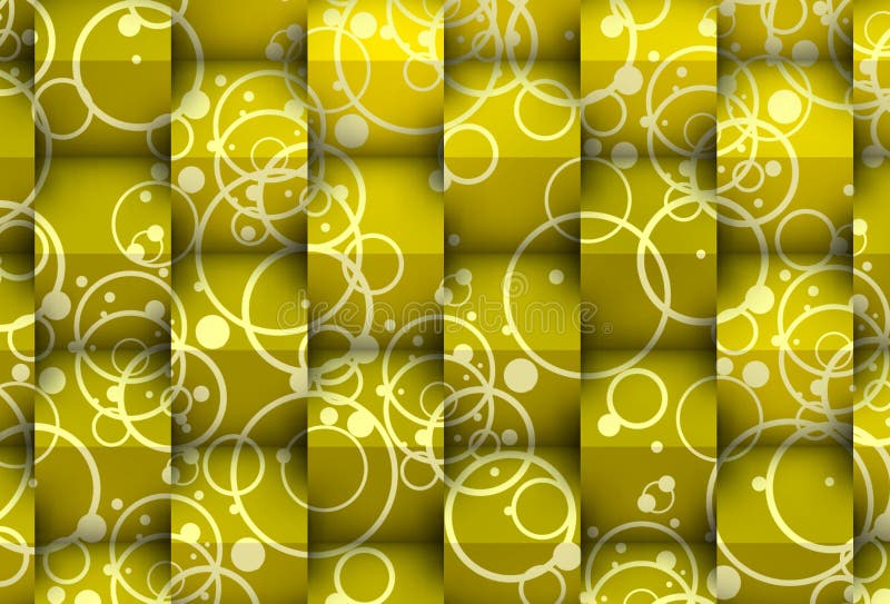 3d versus 2d in yellow stock illustration. Illustration of mosaic ...