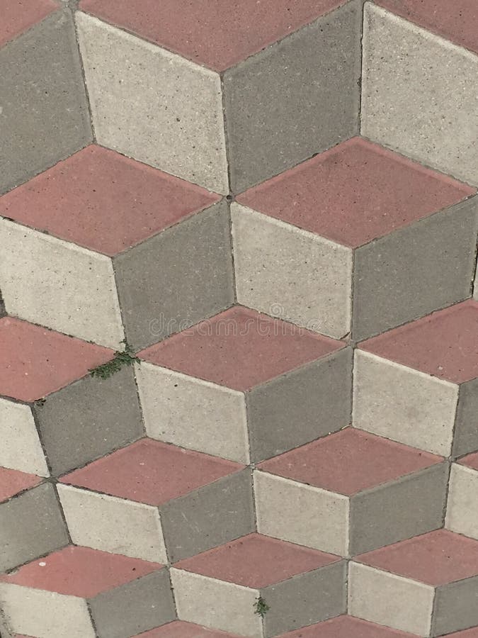 3d View of Bricks in Shapes Stock Image - Image of paving, brown: 254646831