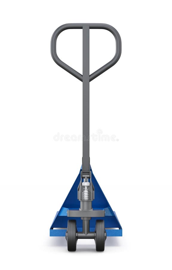 Lift Truck Top View Isolated on White Background. 3d Rendering Stock ...