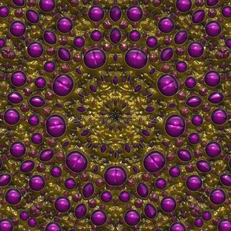 3d Violet Gold Polygonal Pattern Stock Illustration - Illustration of ...