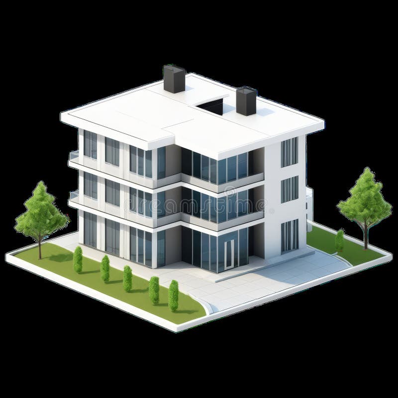 3D Virtual Building Model, AR Construction Tool, Transparent Stock ...