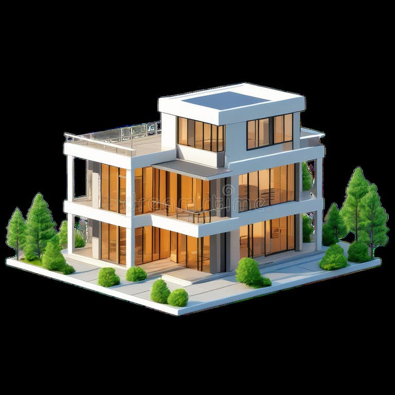 3D Virtual Building Model, AR Construction Tool, Transparent Stock ...