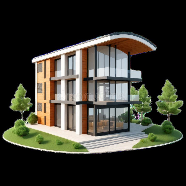 3D Virtual Building Model, AR Construction Tool, Transparent Stock ...