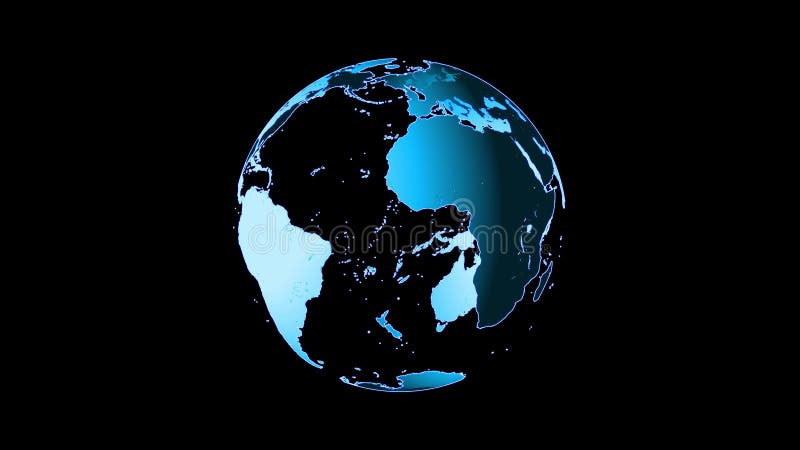 Virtual Earth Map with Infographic Data on the Future Device, on Alpha ...